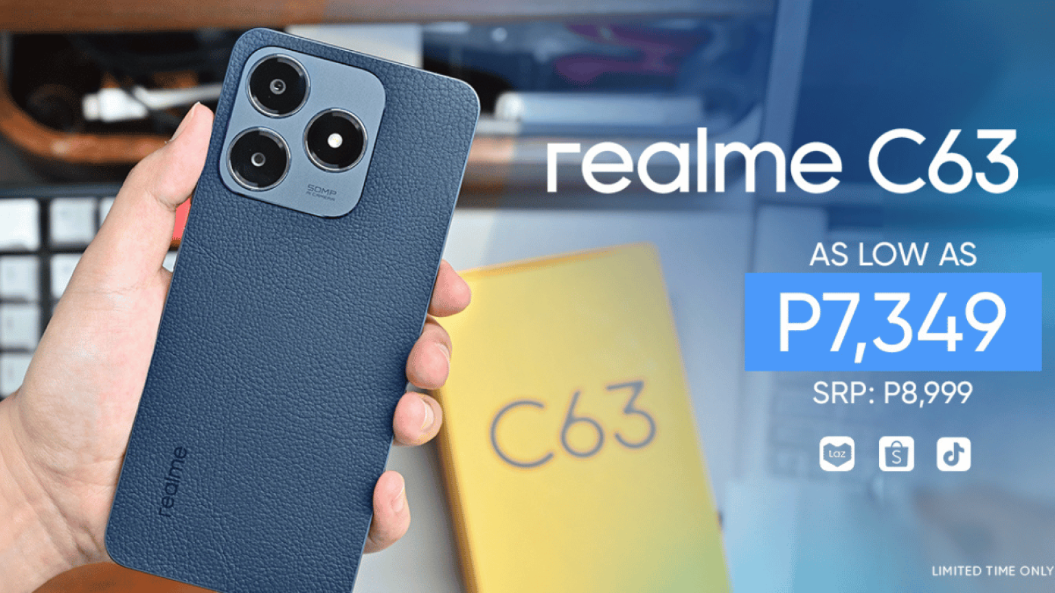 The stain and scratch resistant realme C63 is now available for P8,999 • Digital Reg | Since ...