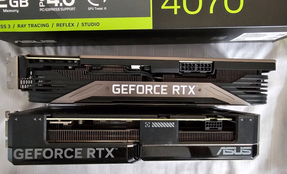 ASUS DUAL RTX 4070 Super vs RTX 3080 Side profile • Digital Reg | Since ...