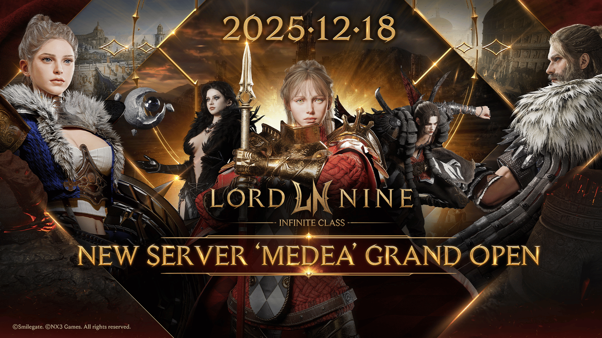 Infinite Class MMORPG, LORDNINE New Server “Medea” Opens December 18 ...